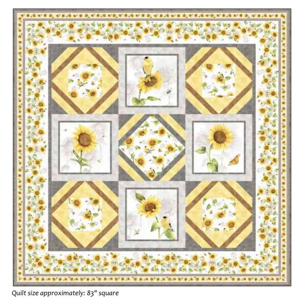 Sunflower Quilt - Etsy