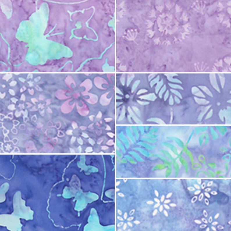 Batik-iris Beauty Collection-sparking Flowers-watercolor-jacqueline De ...