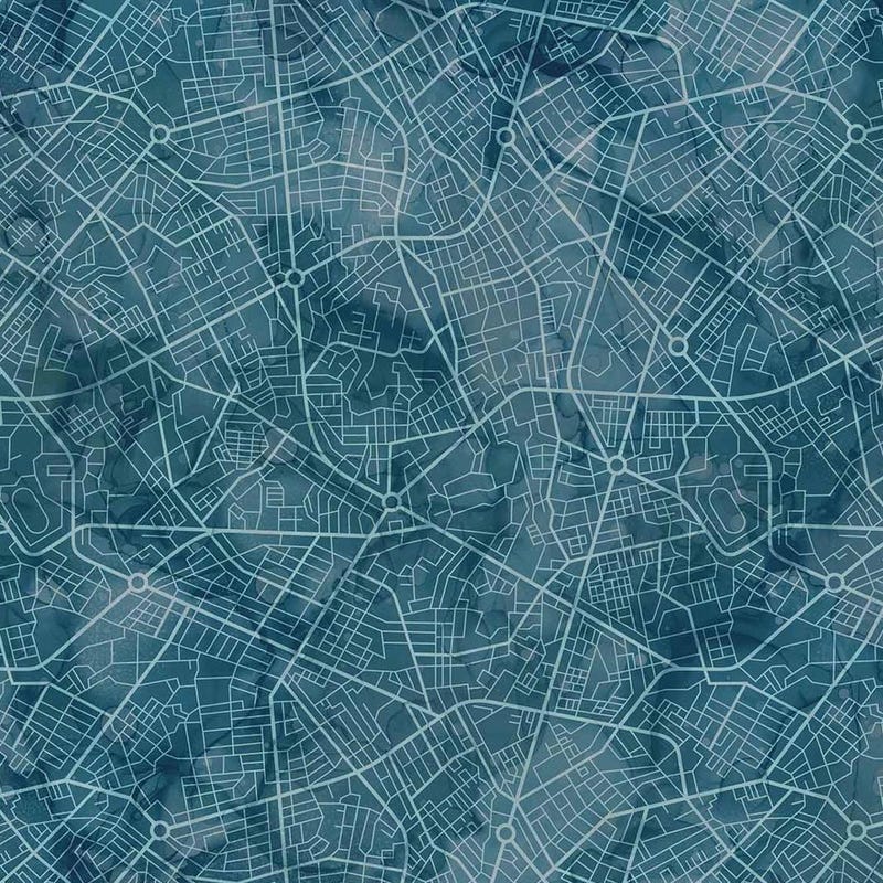 Map Fabric - Etsy