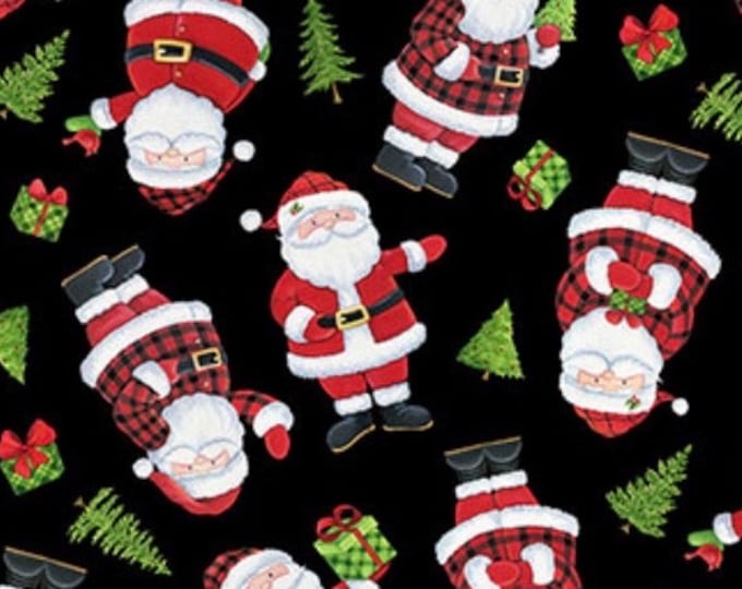 Santa Toss-black-santas Tree Farm-northcott-tree-winter-christmas-100% ...