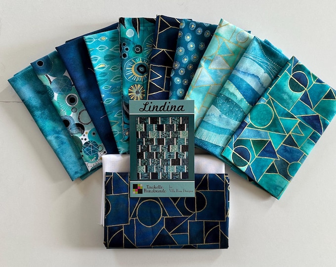 Ebb & Flow Quilt Kit-lindina Pattern and Fabrics for 45” X 54” Quilt ...
