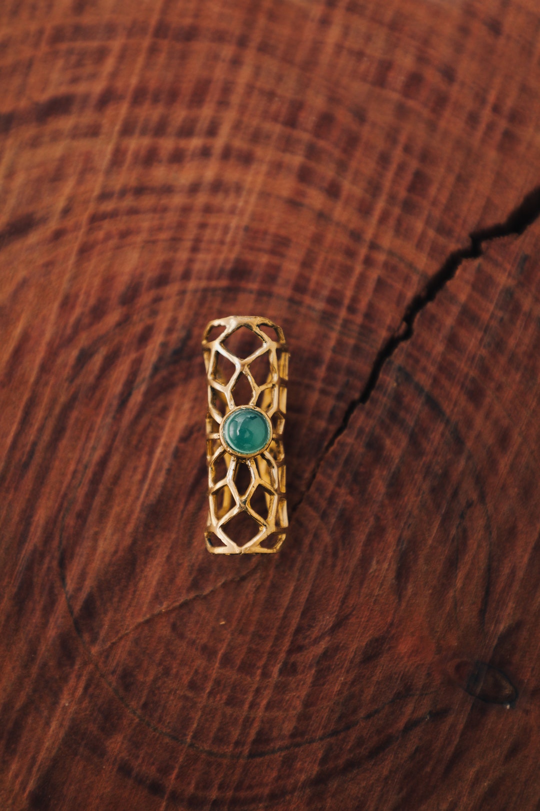Brass Dreadlock Cuff | Sacred Geometry | Tribal Jewelry for Dreads ...