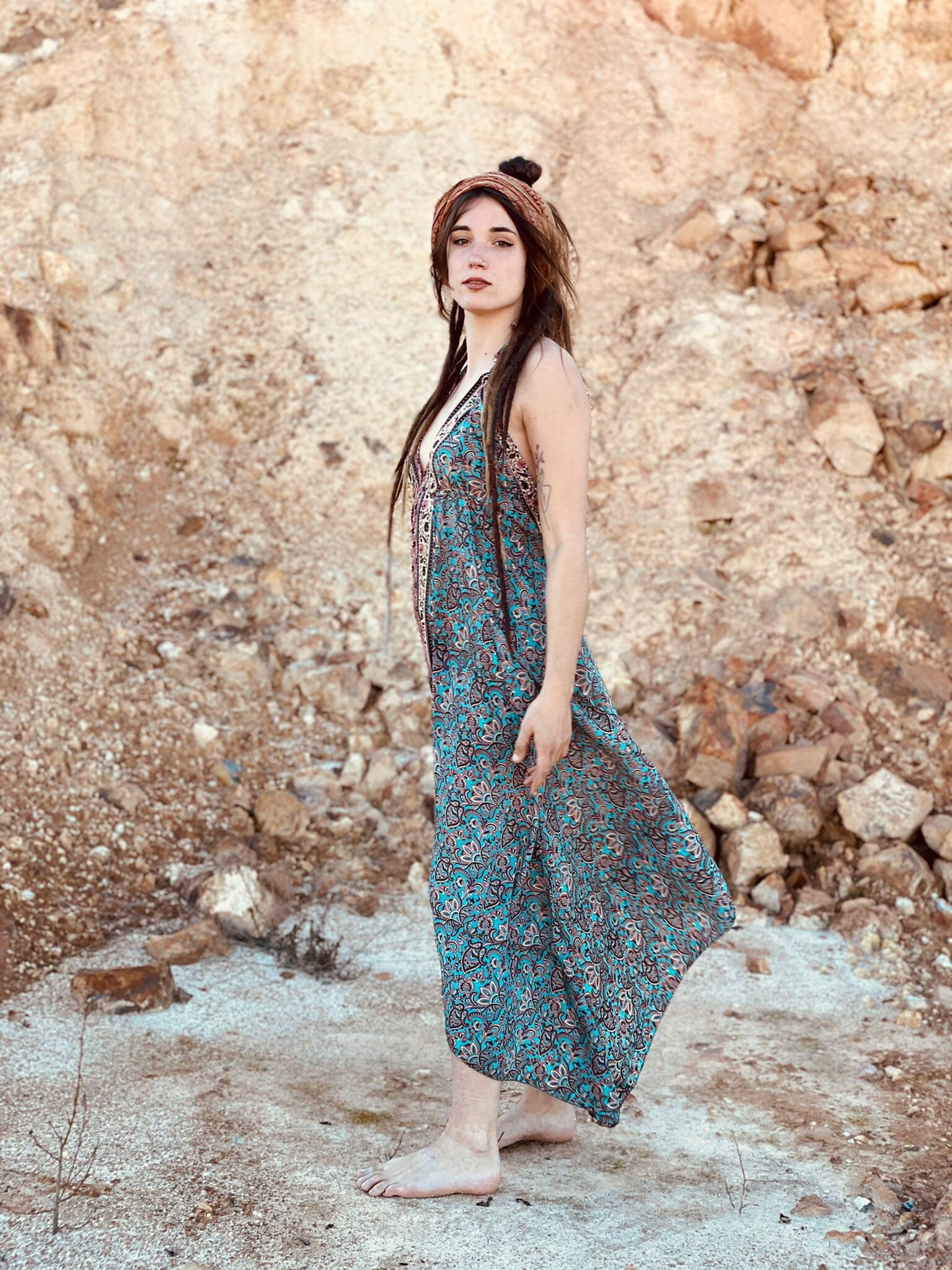 Boho Maxi Summer Dress Sexy Long Summer Dress Silk Maxi Etsy