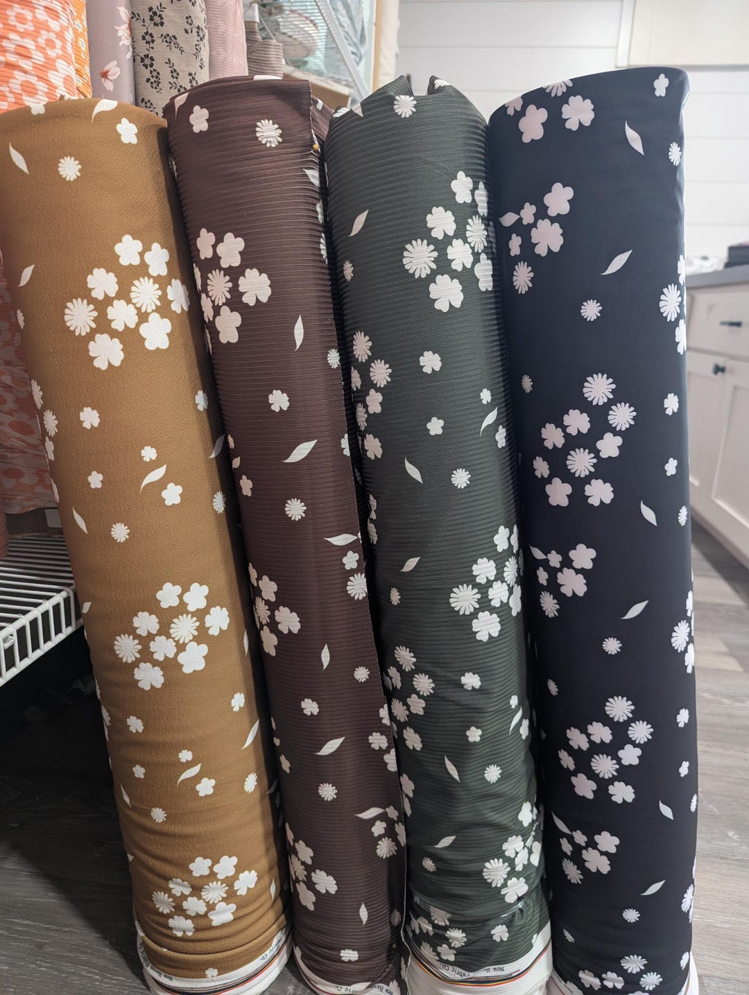 Exclusive Fabric Simple Floral Design. - Etsy