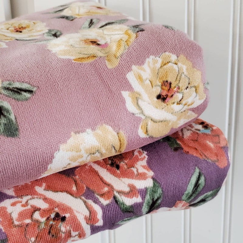 Floral Knit Fabric - Etsy
