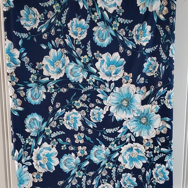 Floral Knit Fabric - Etsy