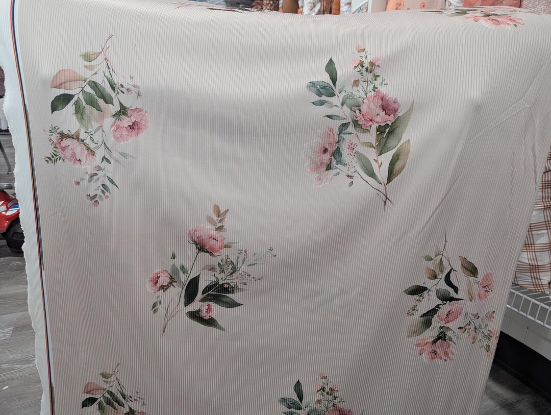 Alyssa Mae Design Poly Rib Knit Floral - Etsy