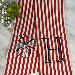 Patriotic Wreath Sash, July 4th Wreath Sash, Monogrammed Wreath Sash ...