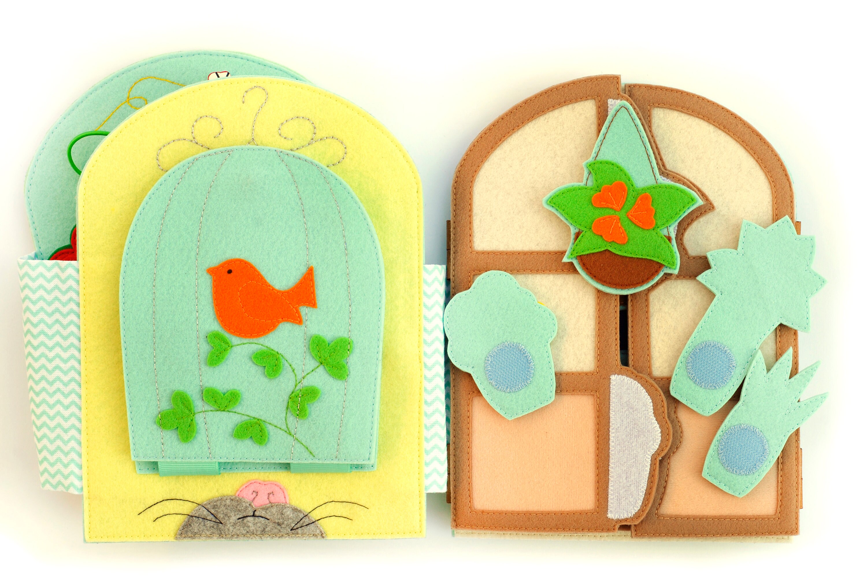 Quiet Book With Cats Quiet Book Cat Unique Gift for A - Etsy