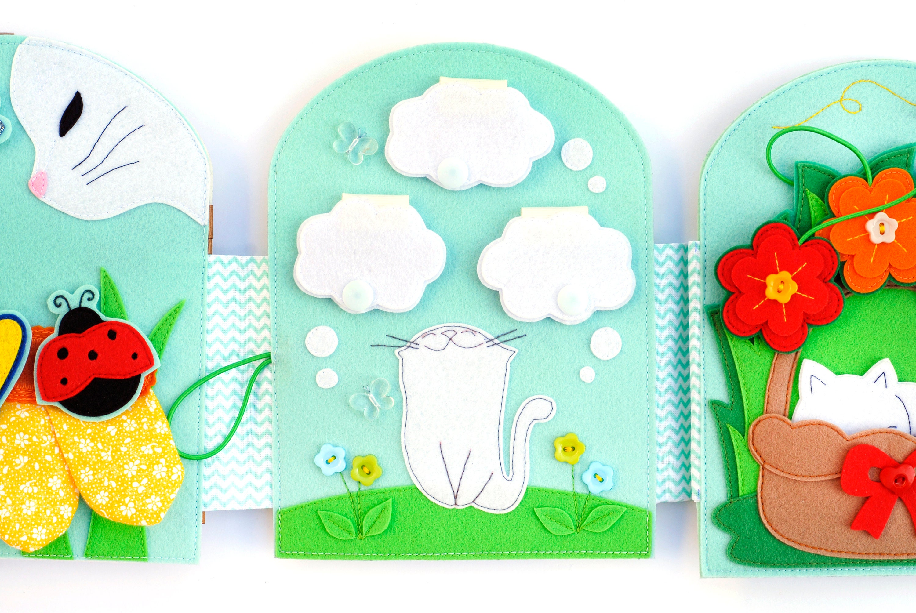 Quiet Book With Cats Quiet Book Cat Unique Gift for A - Etsy