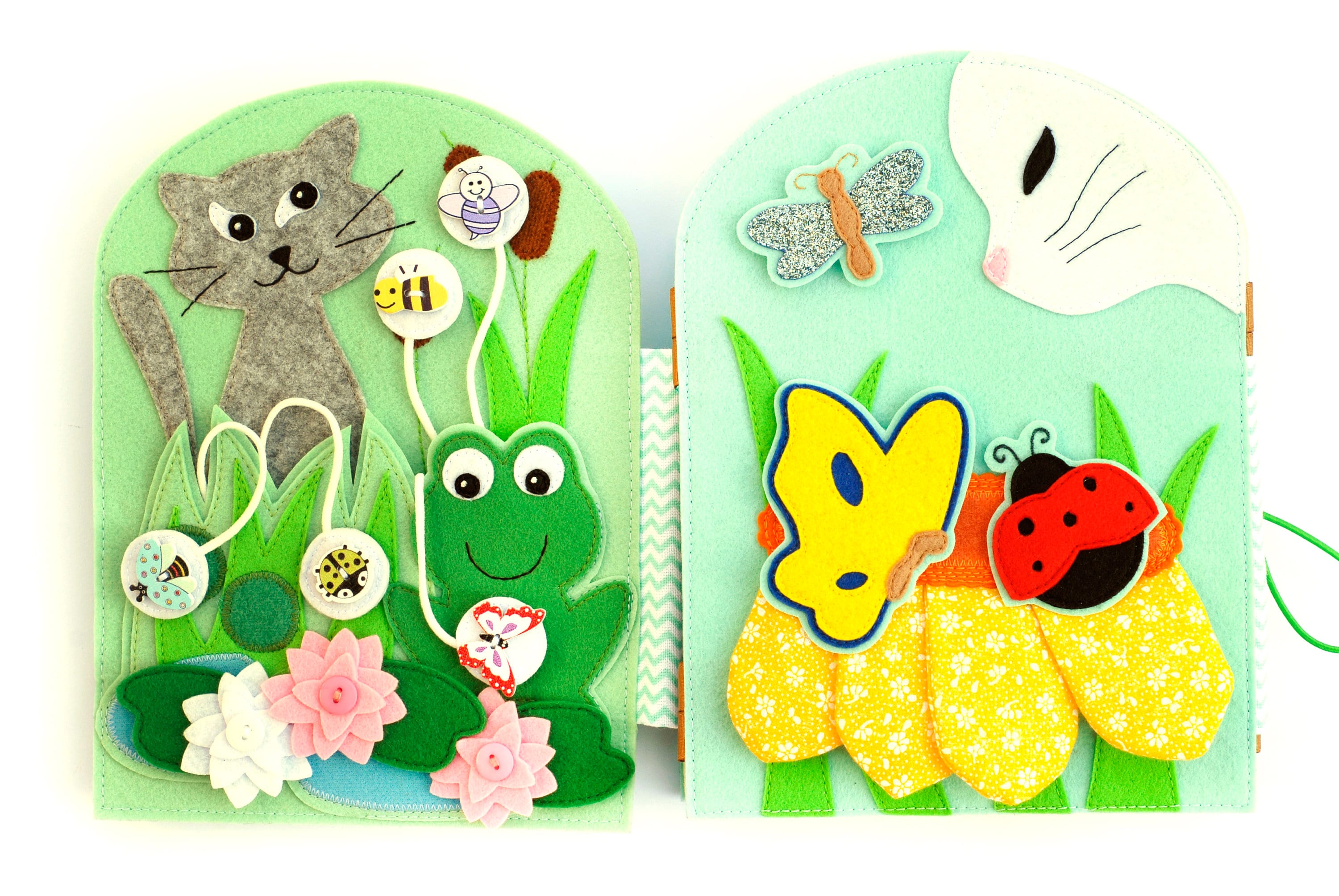 Quiet Book With Cats Quiet Book Cat Unique Gift for A - Etsy