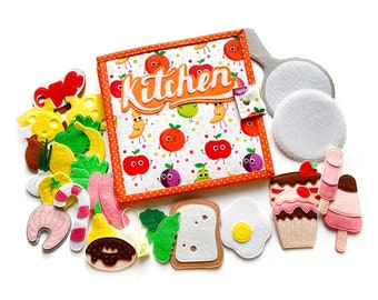 Food Quiet Book - Etsy