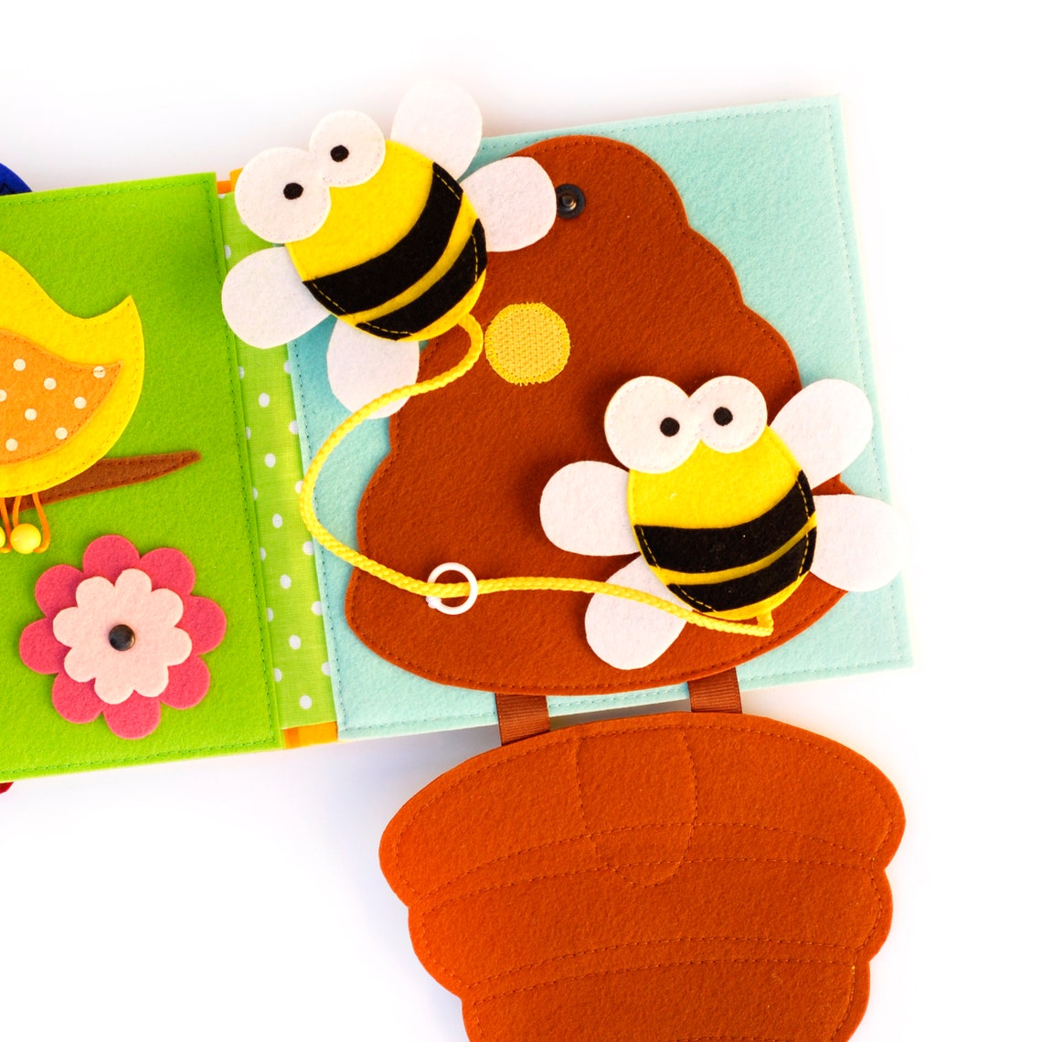 Bright Summer Quiet Book Safe Felt Book for Toddler - Etsy