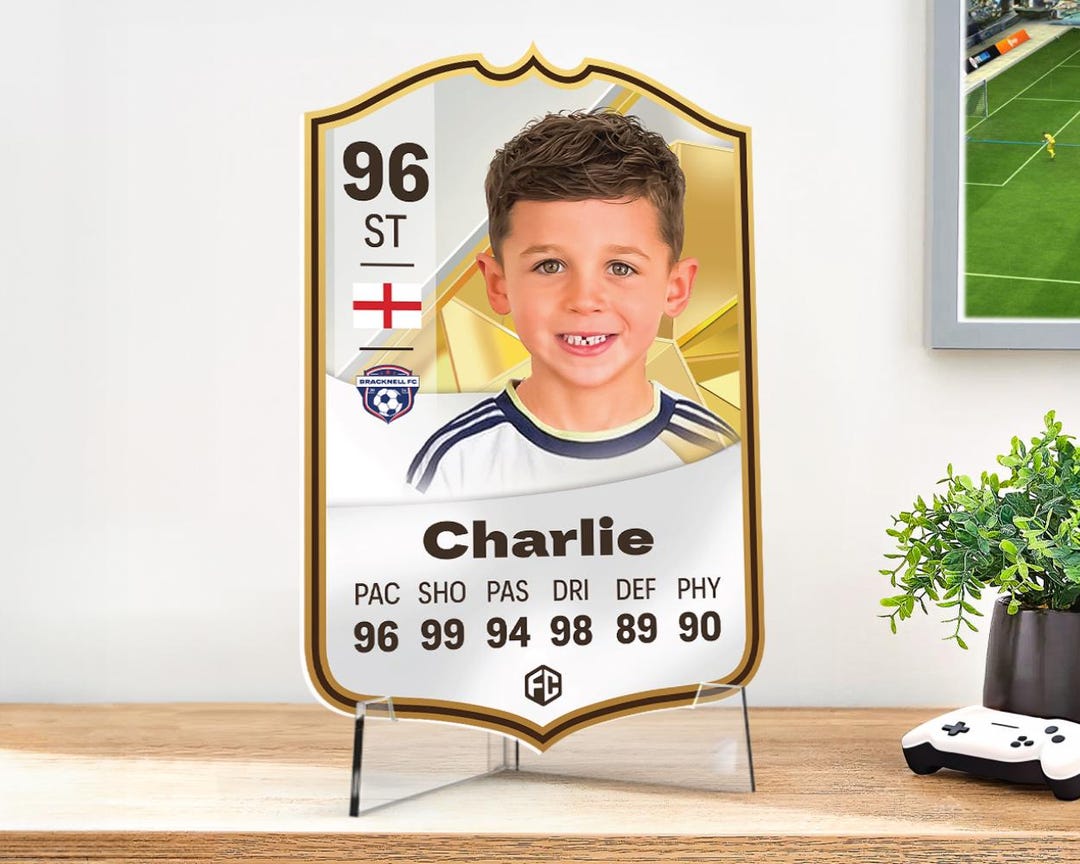 Personalised Football Card Gift | Icon| Ultimate Team EA FC 24 Fan ...