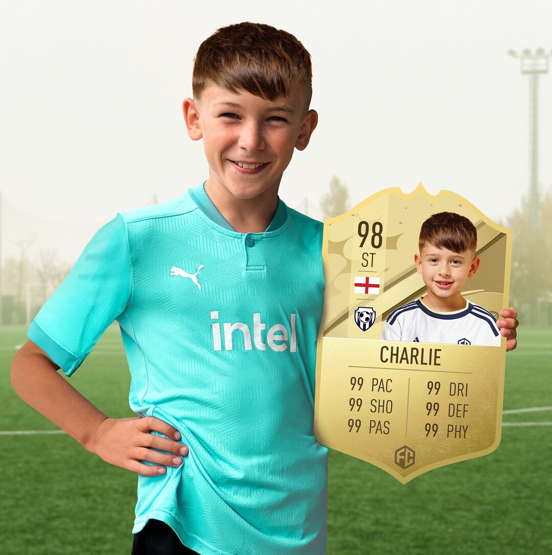 Personalised FIFA Card Football Gift GOLD Ultimate Team FIFA 22 ...