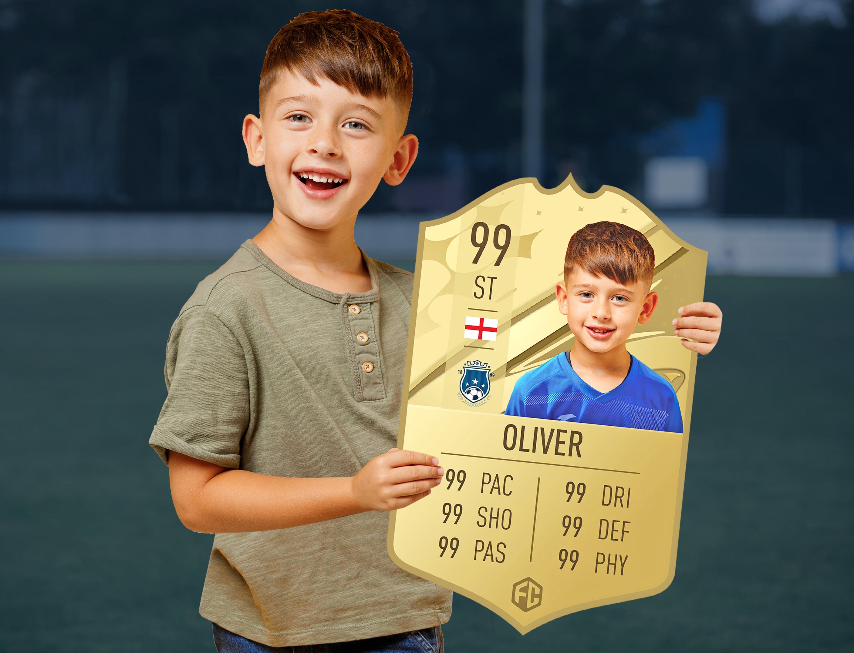 Personalised FIFA Card Football Gift GOLD Ultimate Team - Etsy UK