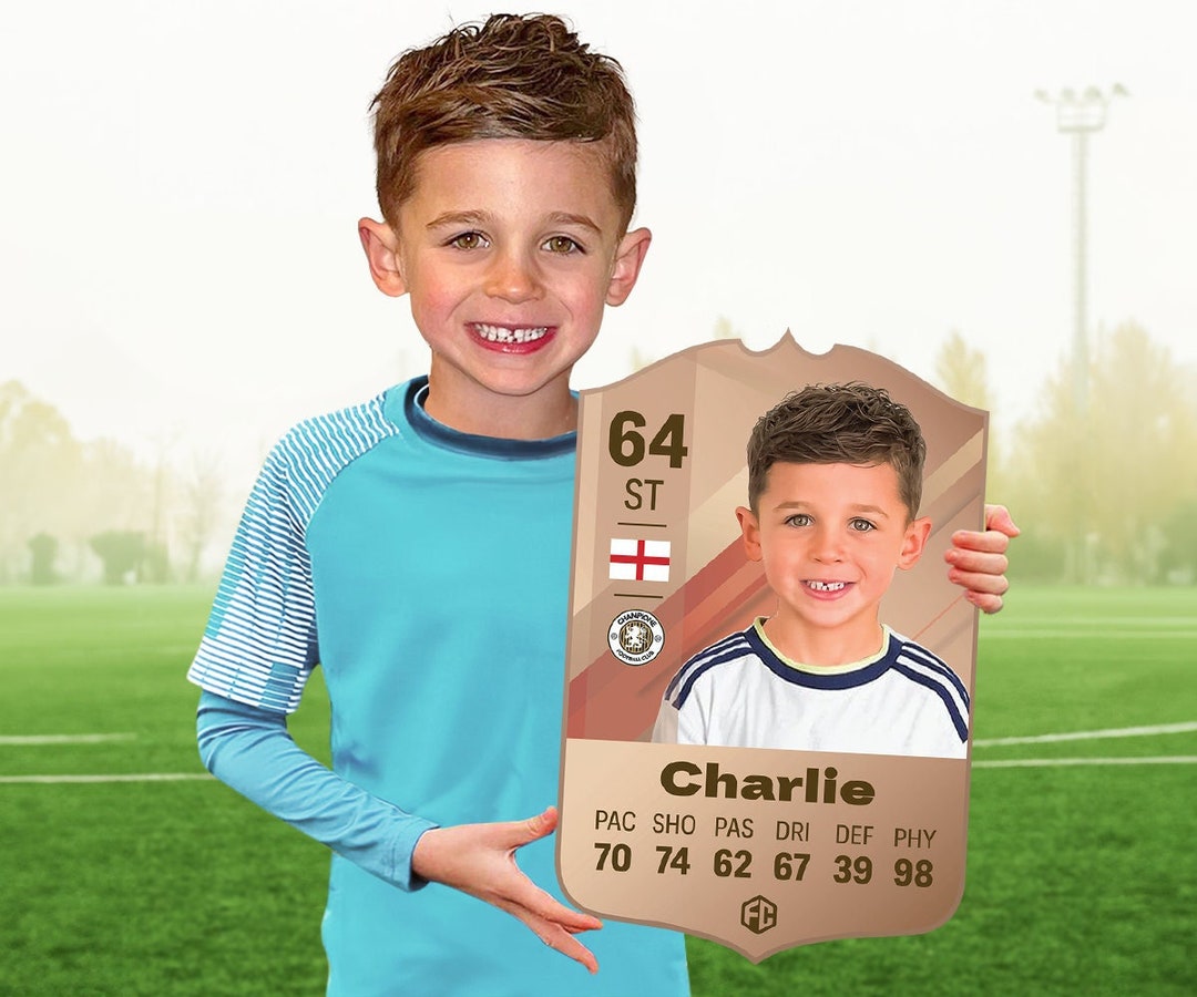 Personalised FIFA Card Football Gift BRONZE Ultimate Team EAFC 24 Fan ...