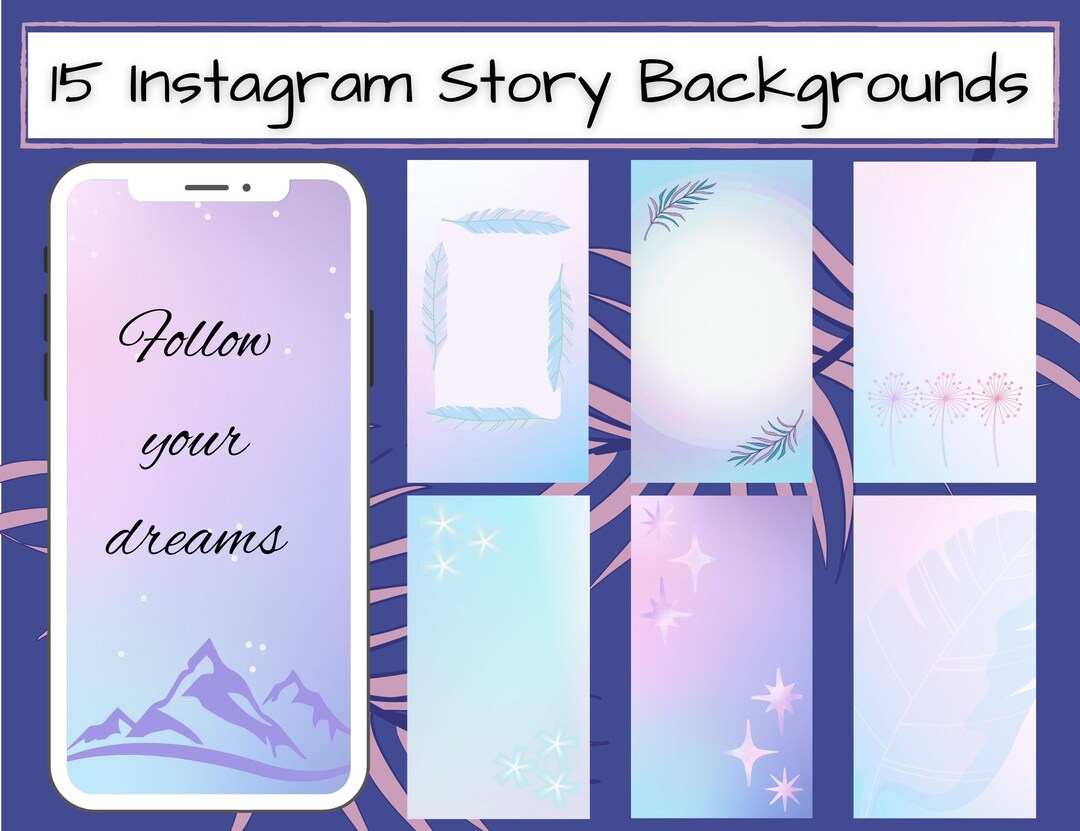 15 Instagram Story Backgrounds| Gradient Background| IG Story ...