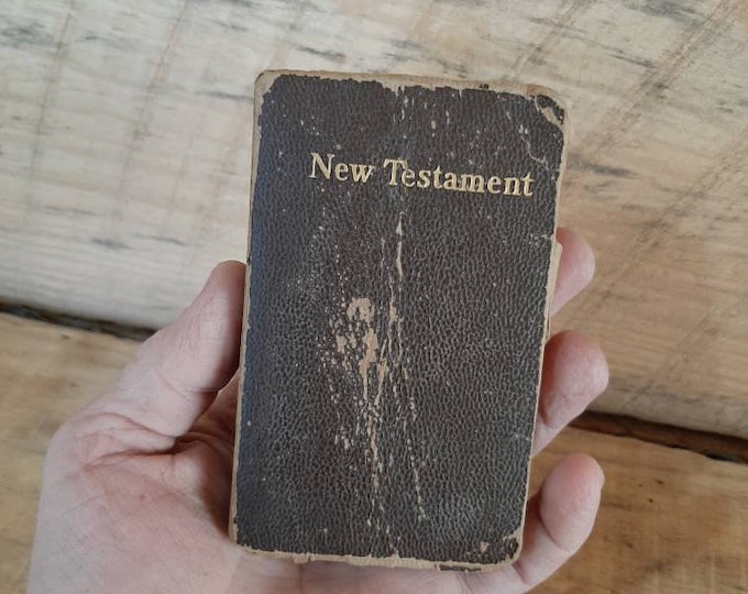 Vintage Armed Forces- WWII New Testament Pocket Bible- 1941s- Franklin ...