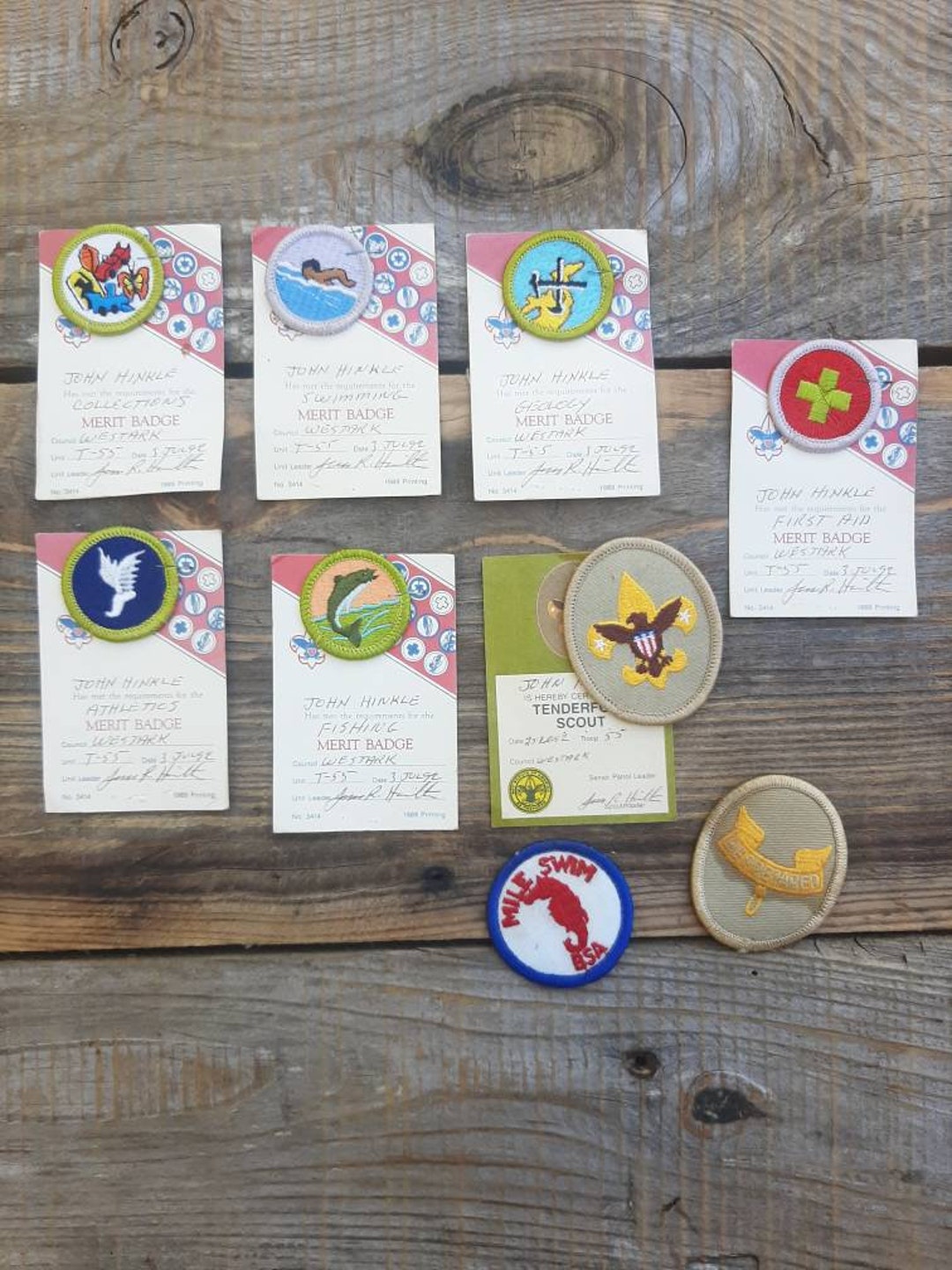 Lot/set of 9 Vintage Boy Scouts Badges/ Assortment of Badges/ Merit ...