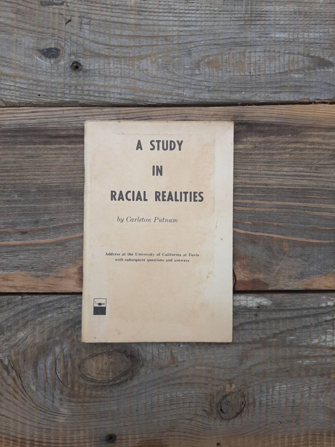 A Study in Racial Realities- by Carleton Putman- 1964- Little Booklet ...