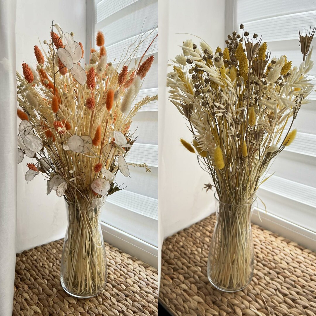 Fall Dried Arrangement, Fall Flowers Arrangement, Dried Flowers ...