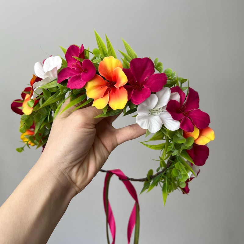 Corona di fiori tahitiana - Etsy Italia