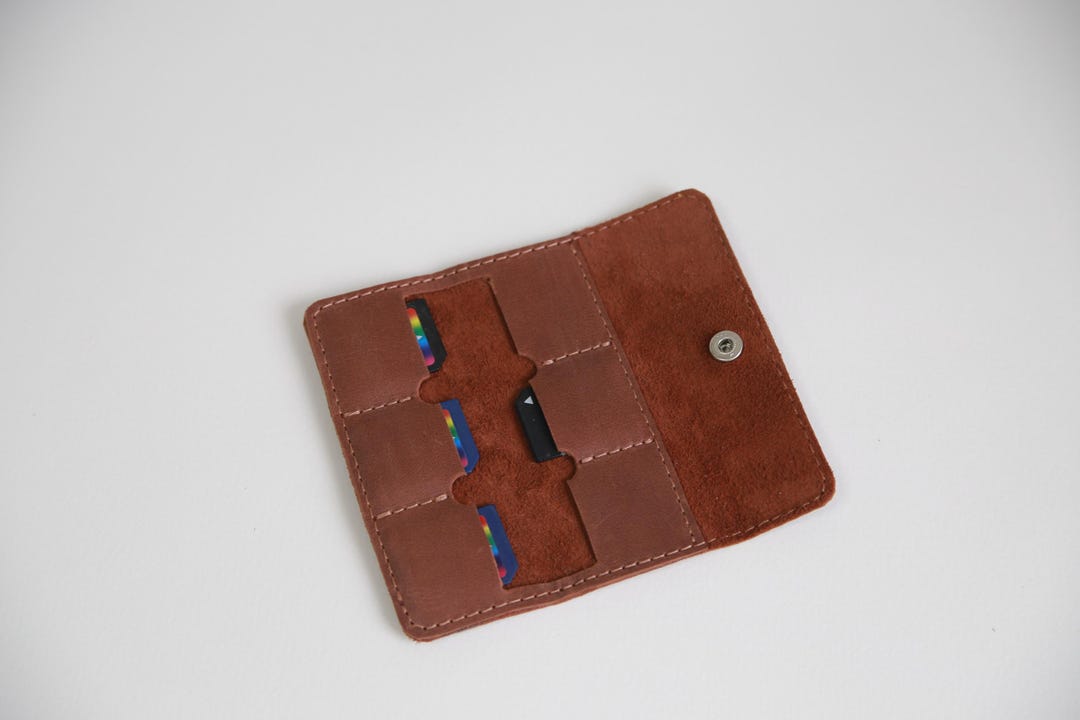 SD Card Holder, Leather SD Card Holder, Leather SD Card Organizer ...