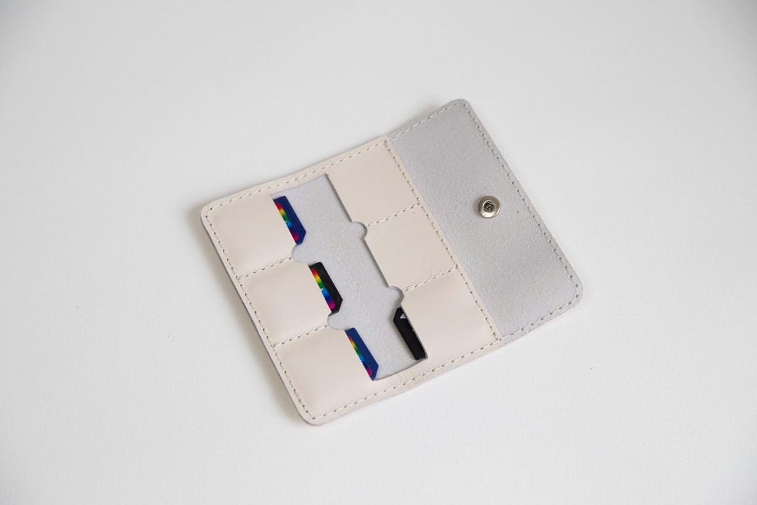 SD Card Holder, Leather SD Card Holder, Leather SD Card Organizer ...