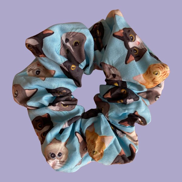 Cat Scrunchie - Etsy