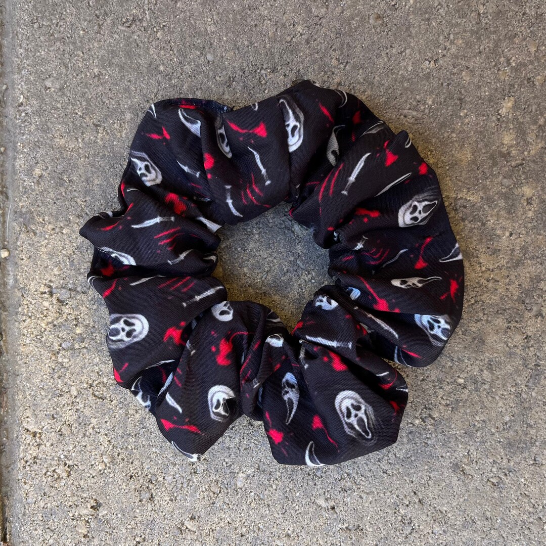 Ghostface Slasher Horror Scrunchie handmade Horror Movie Scrunchie ...
