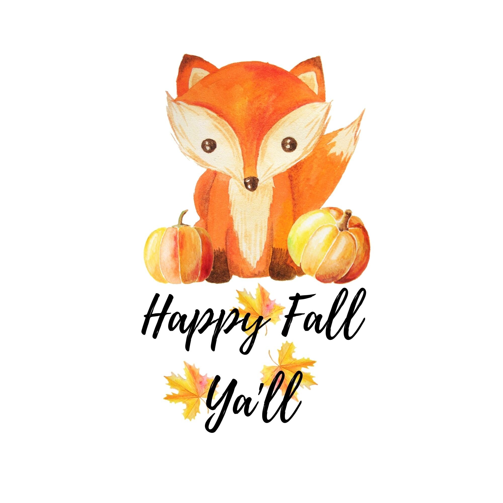 Fall PNG, Fall Shirts PNG and 8x10in JPG, Fall Fox Sublimation, Fox ...