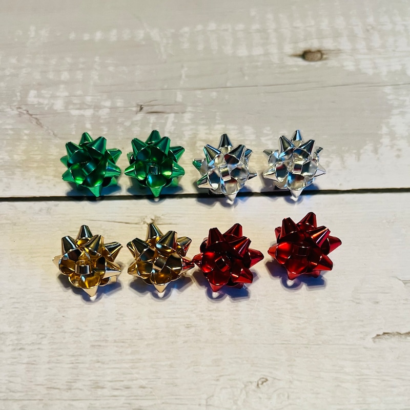 Green Bow Earring Stud - Etsy
