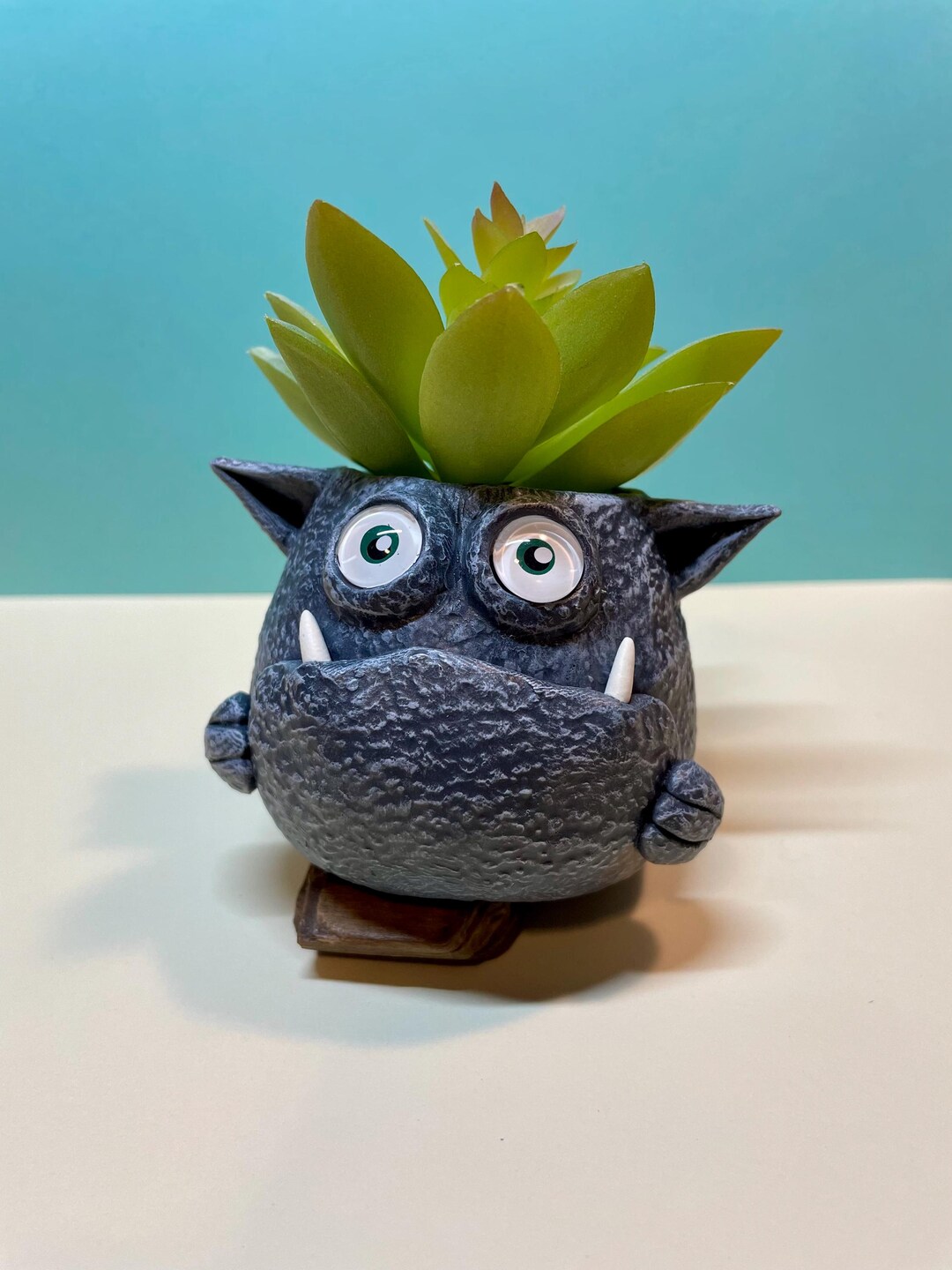 Cute Polymer Clay Pot With Drainage Holes Handmade Pot for Succulents ...