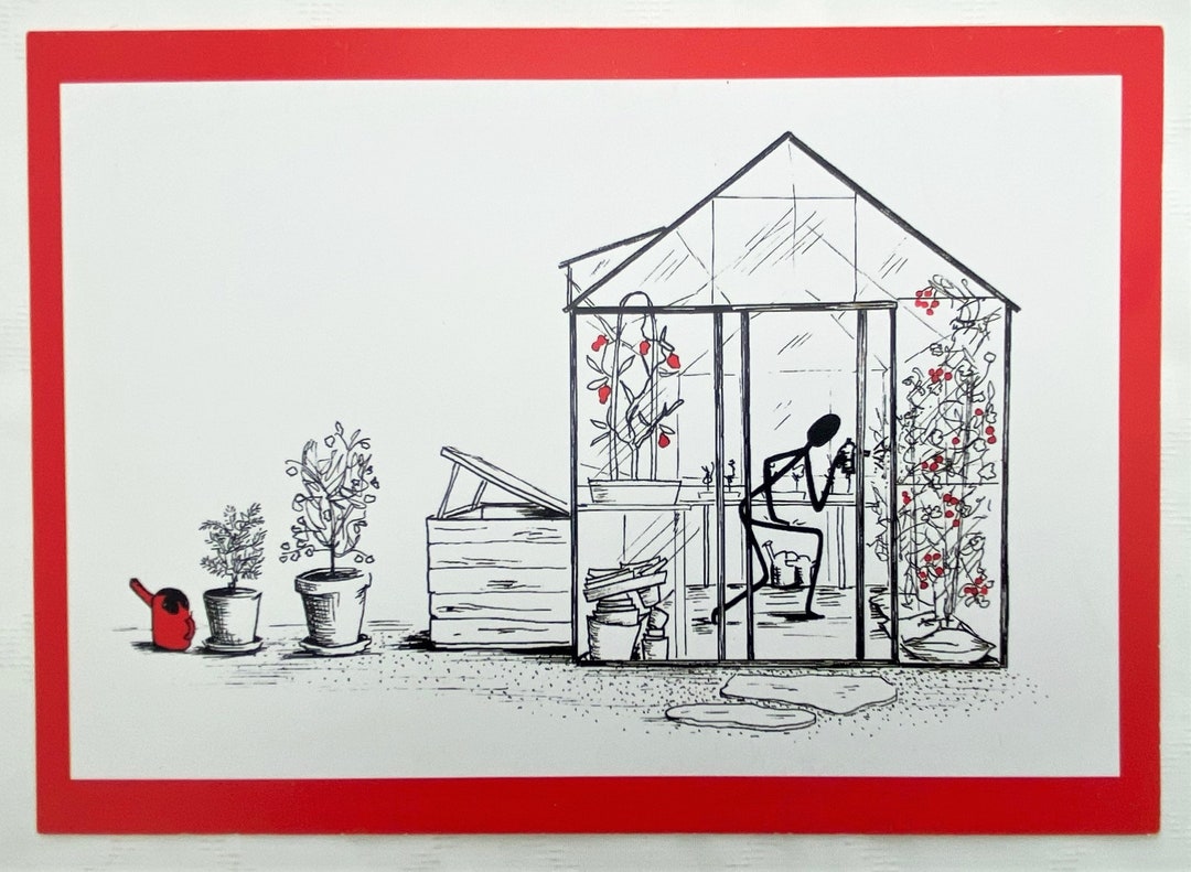 Garden Retirement Birthday Card Blank Inside - Etsy