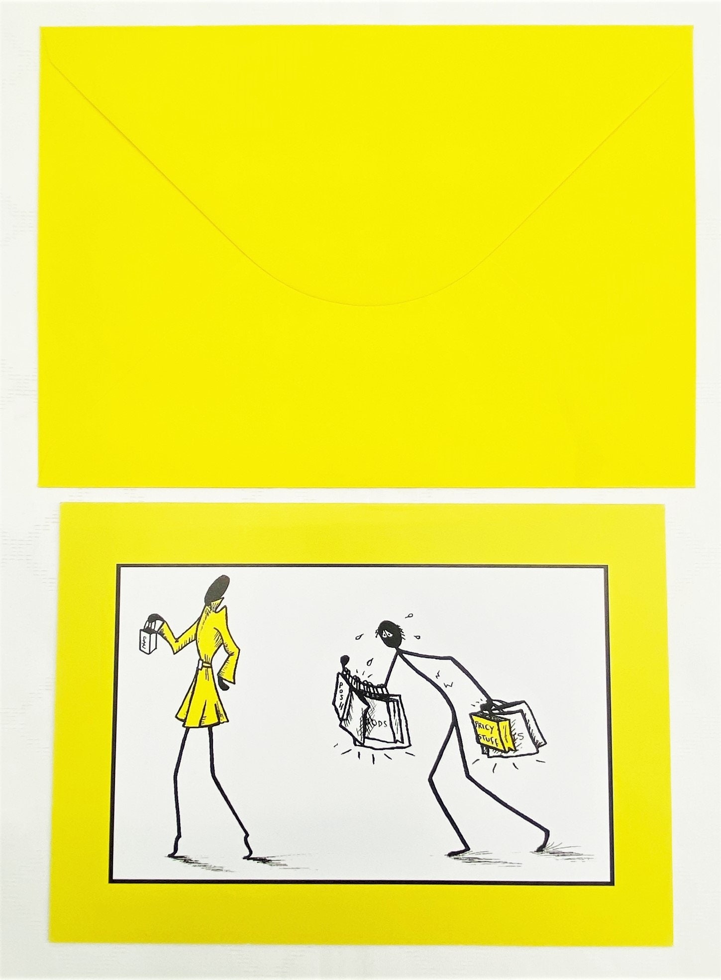 Shopaholic Birthday / Greeting Card Blank Inside - Etsy