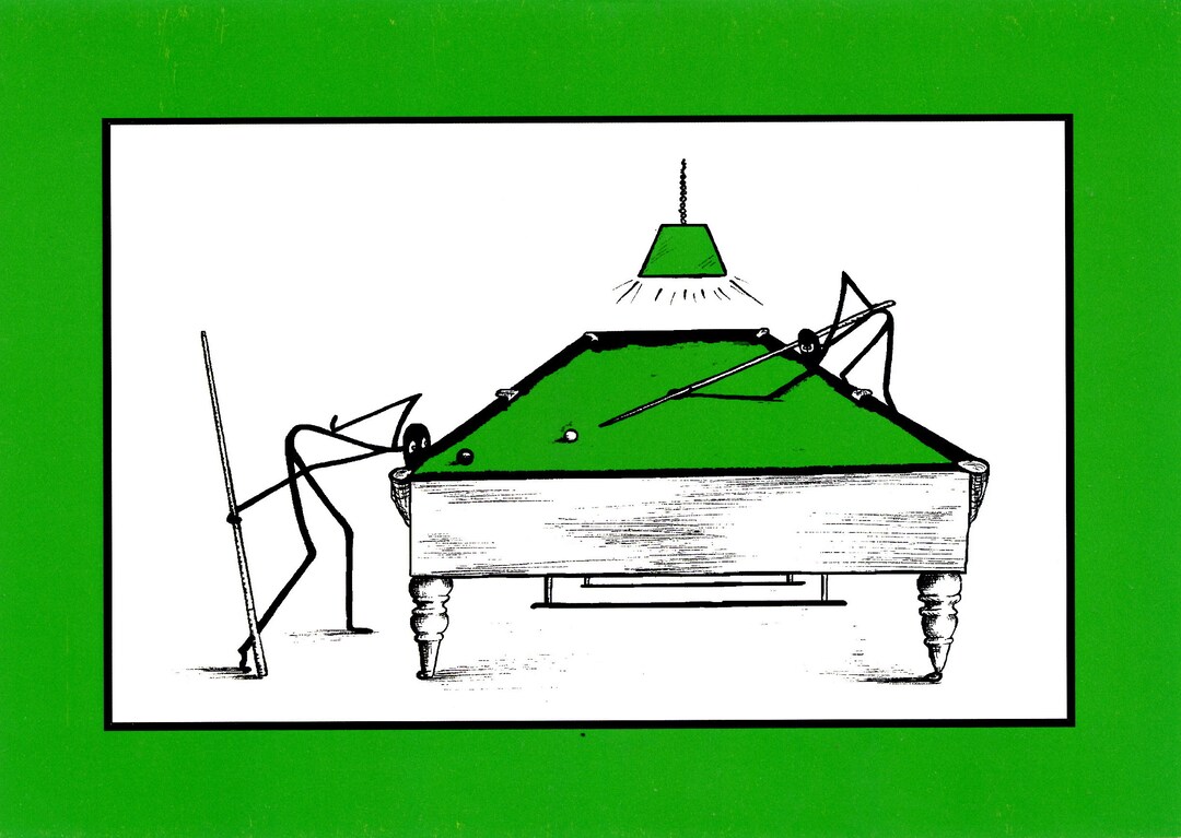 Snooker Greeting Birthday Card Pool Player - Etsy