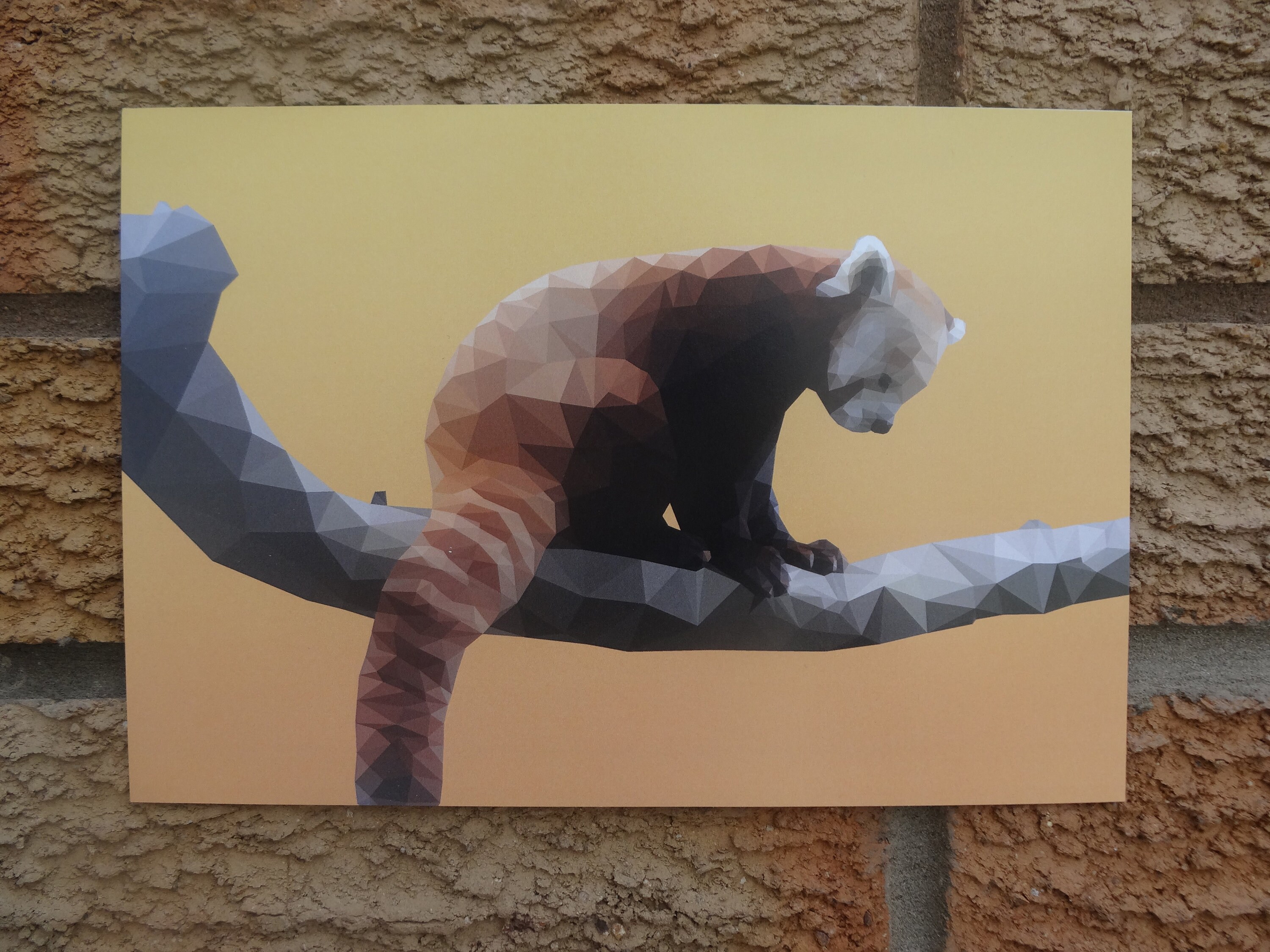 A5 Geometric Red Panda - Etsy