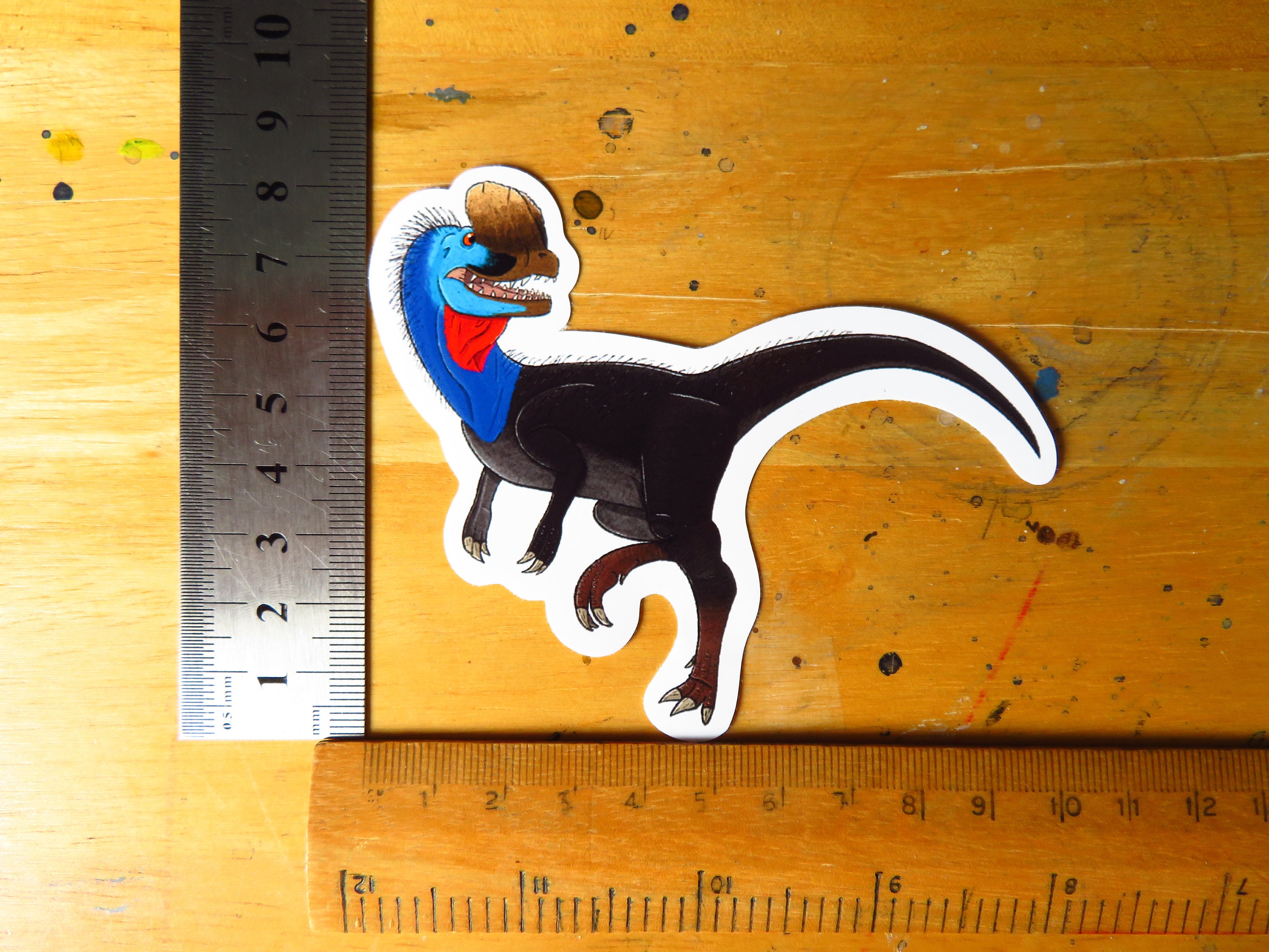 Dilophosaurus Vinyl Sticker - Etsy