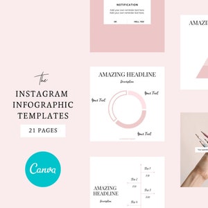 Instagram Infographic Templates (21 Canva Templates) - Etsy