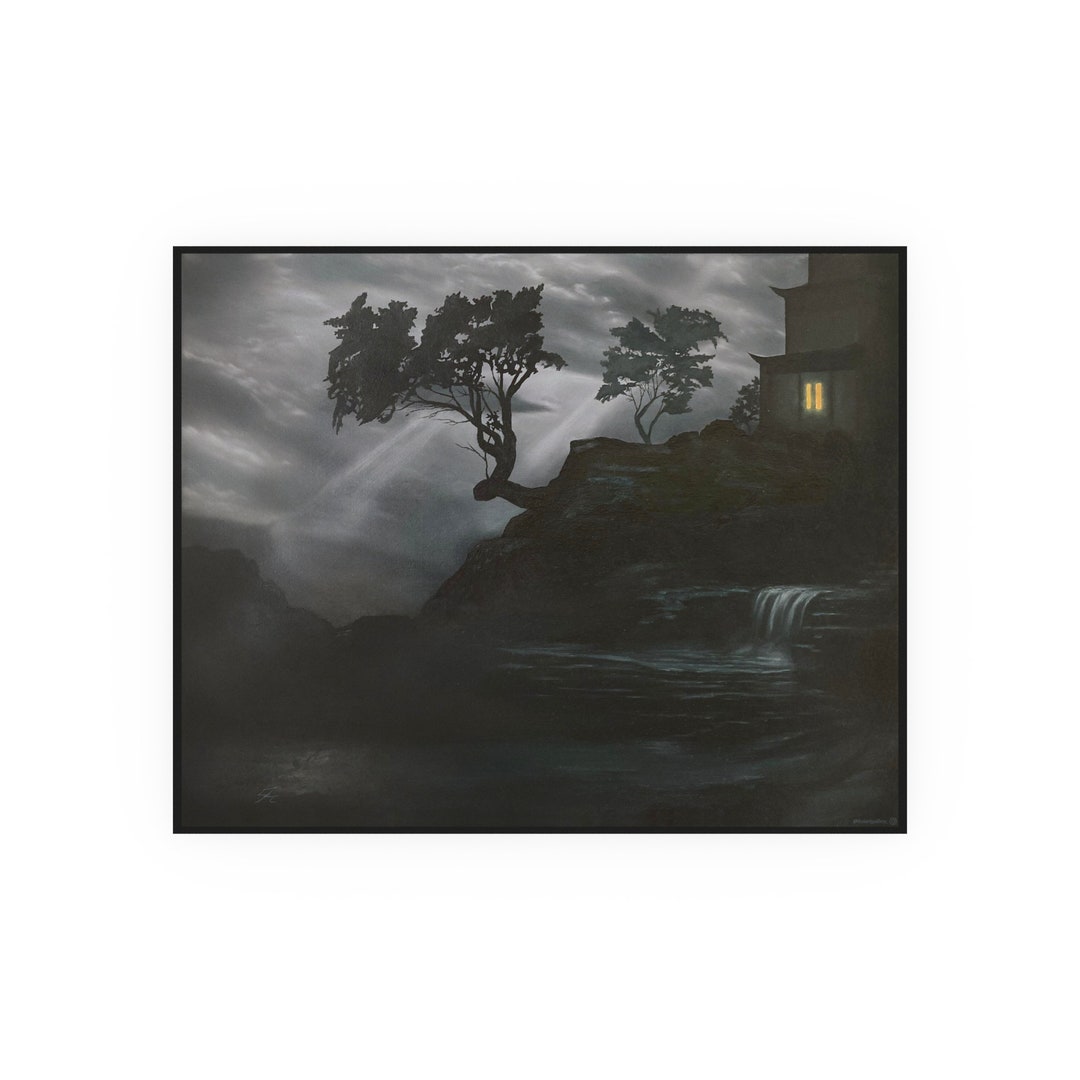 Dark Landscape Print - "amnesia" Poster 210gsm - Etsy