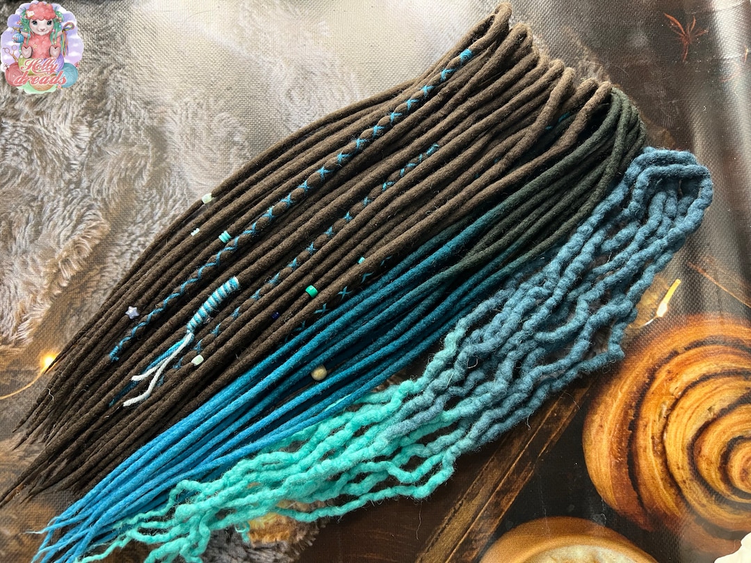 Dreadlocks Wool Double Ended Straight and Curly Dreadlocks - Etsy