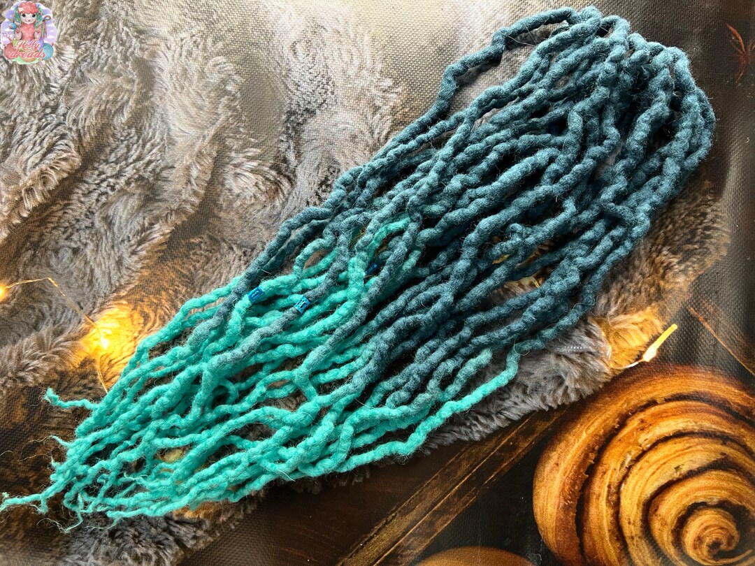 Dreadlocks Wool Double Ended Single Ended Ombre Steel Gray Marengo on ...