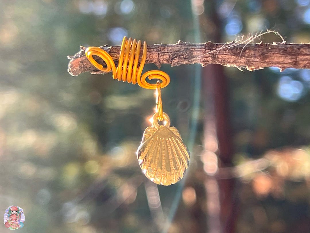 Beads for Dreadlocks, Braid Shell Sea, Ocean Metal 2 Shades of Gold ...