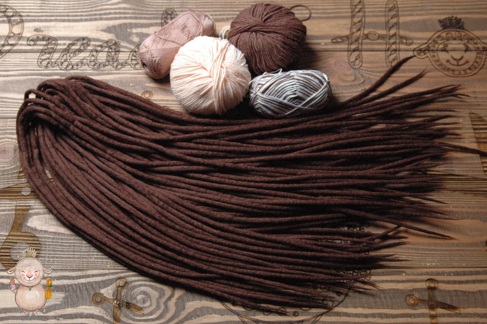 Dark Brown '' Milk Chocolate'' Wool Double - Etsy
