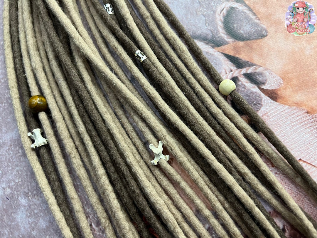 Dreadlocks Wool Double Ended Single Ended Dreadlocks Solid Dark Blond ...
