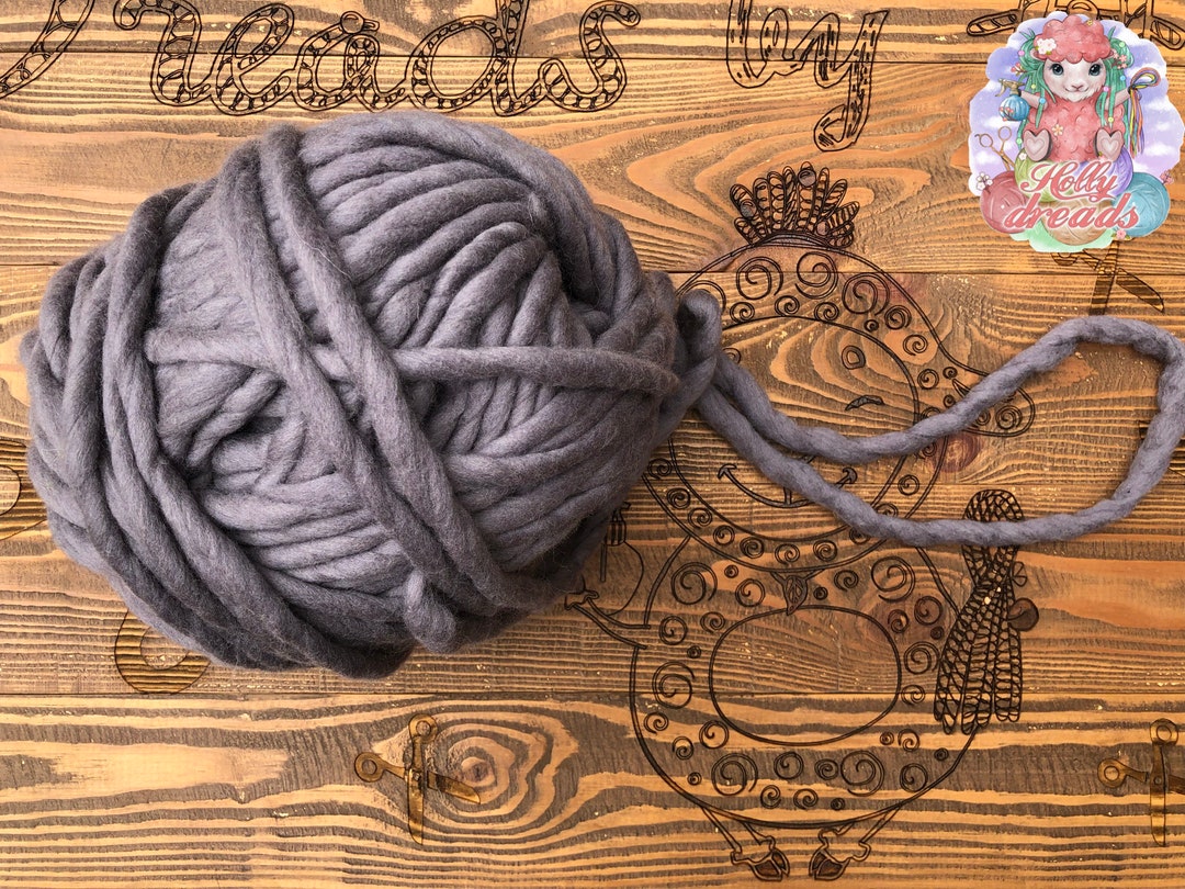 Hot! Wool Cording Yarn Grey - Etsy