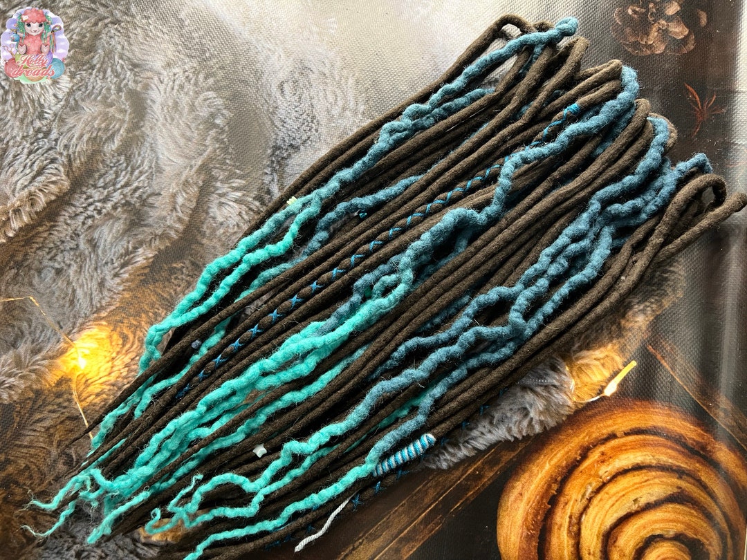 Textured Hair Loc Extensions for Man/woman Wool Interlocked Dreadlock ...