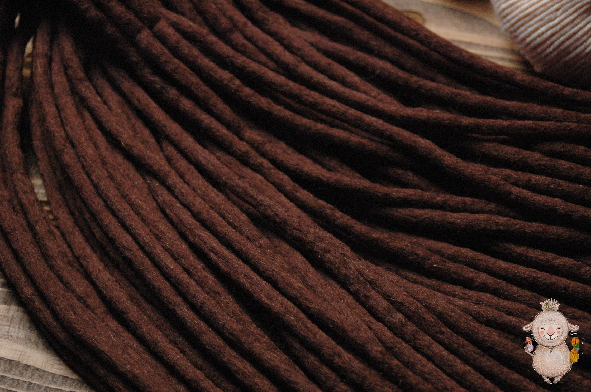 Dark Brown '' Milk Chocolate'' Wool Double | Etsy