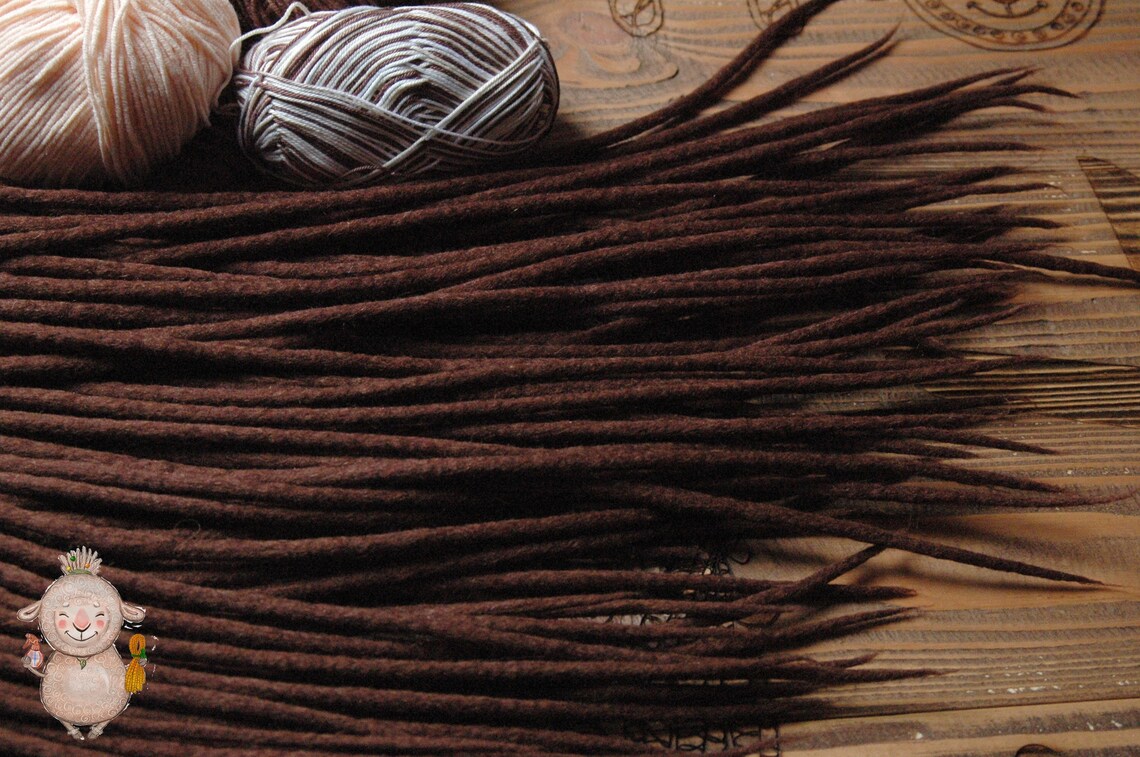 Dark Brown '' Milk Chocolate'' Wool Double - Etsy